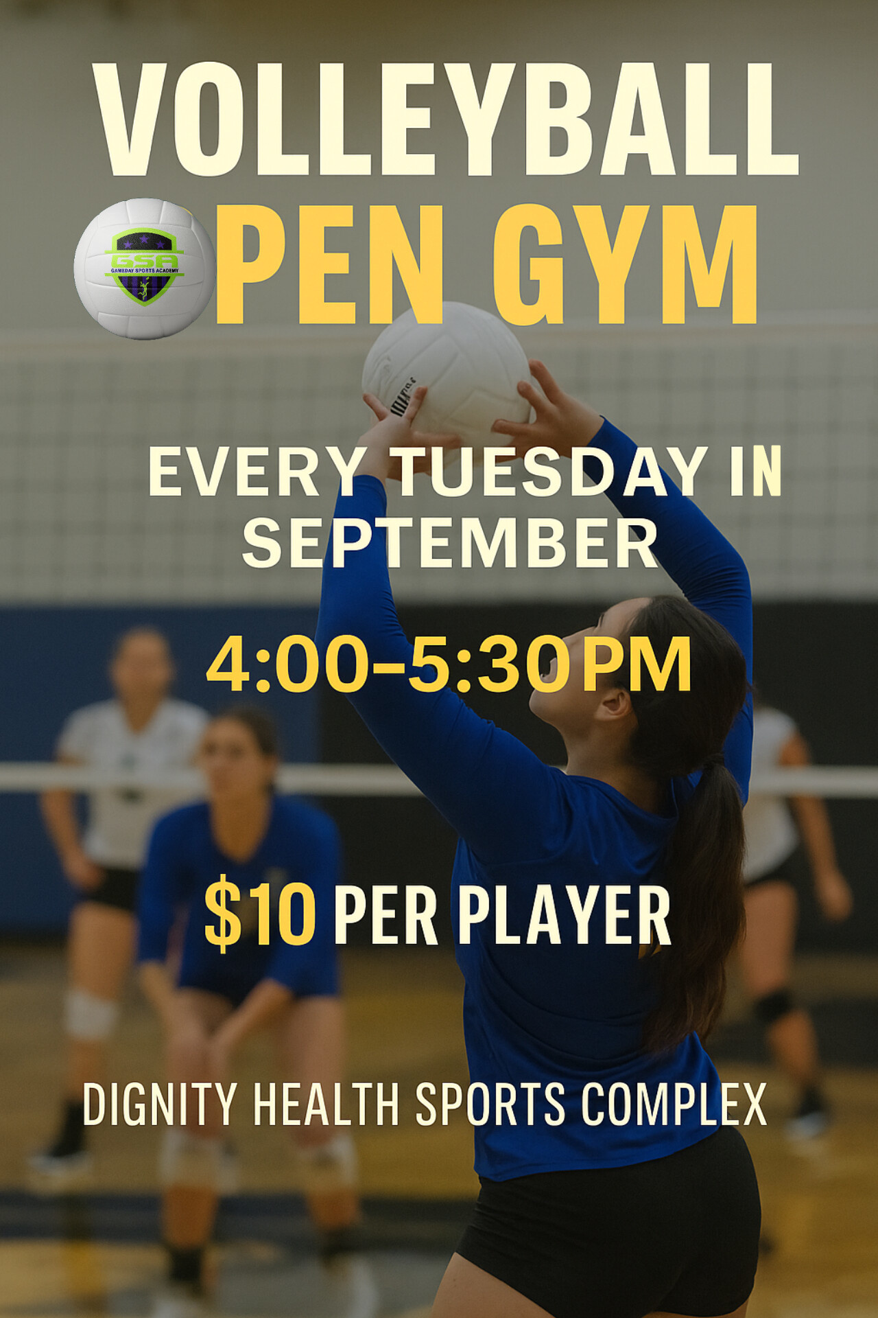 Volleyball Open Gym | Dignity Health Sports Complex | Managed by ...